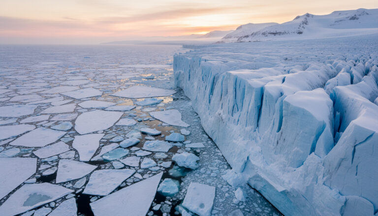 Glaces polaires : Banquise, glaciers et icebergs en mouvement